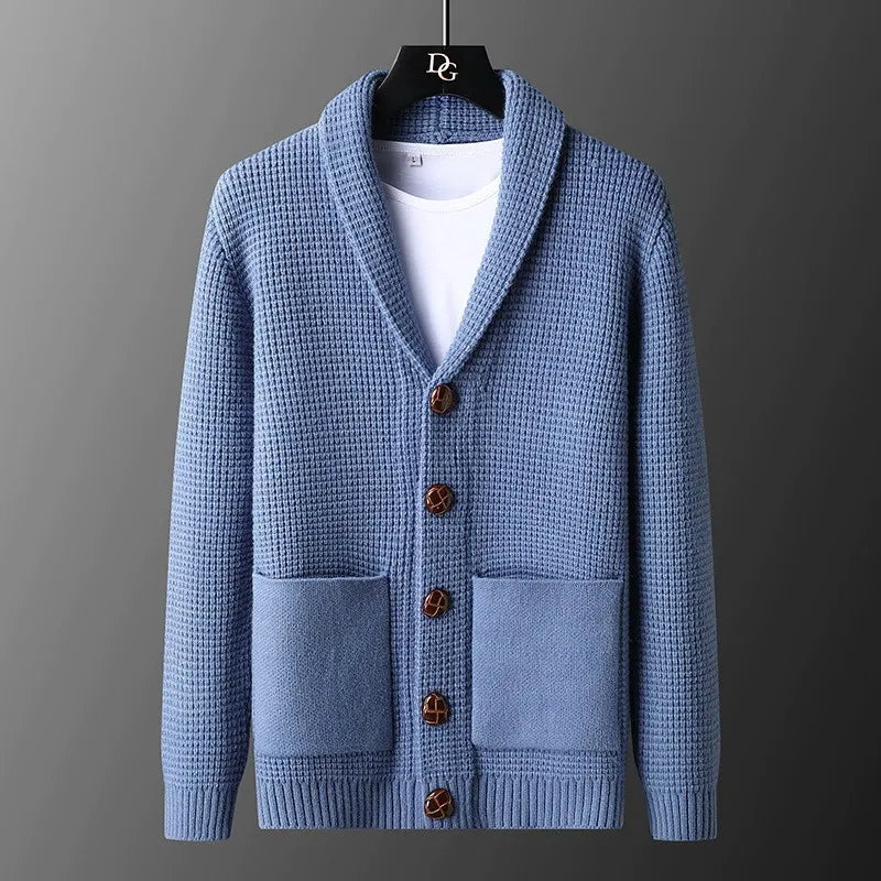 Marcel Waffle Knit Cardigan – Mark & Houston